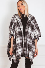 Fur Plaid Poncho Coat – Haute & Rebellious