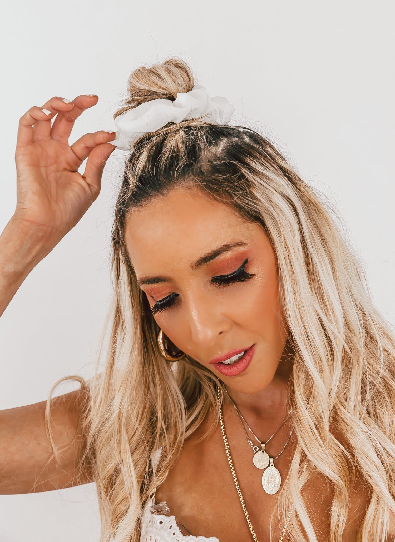 Hair Scrunchie - White – Haute & Rebellious