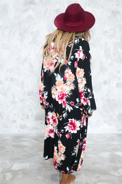 Follow Me Anywhere Floral Kimono – Haute & Rebellious