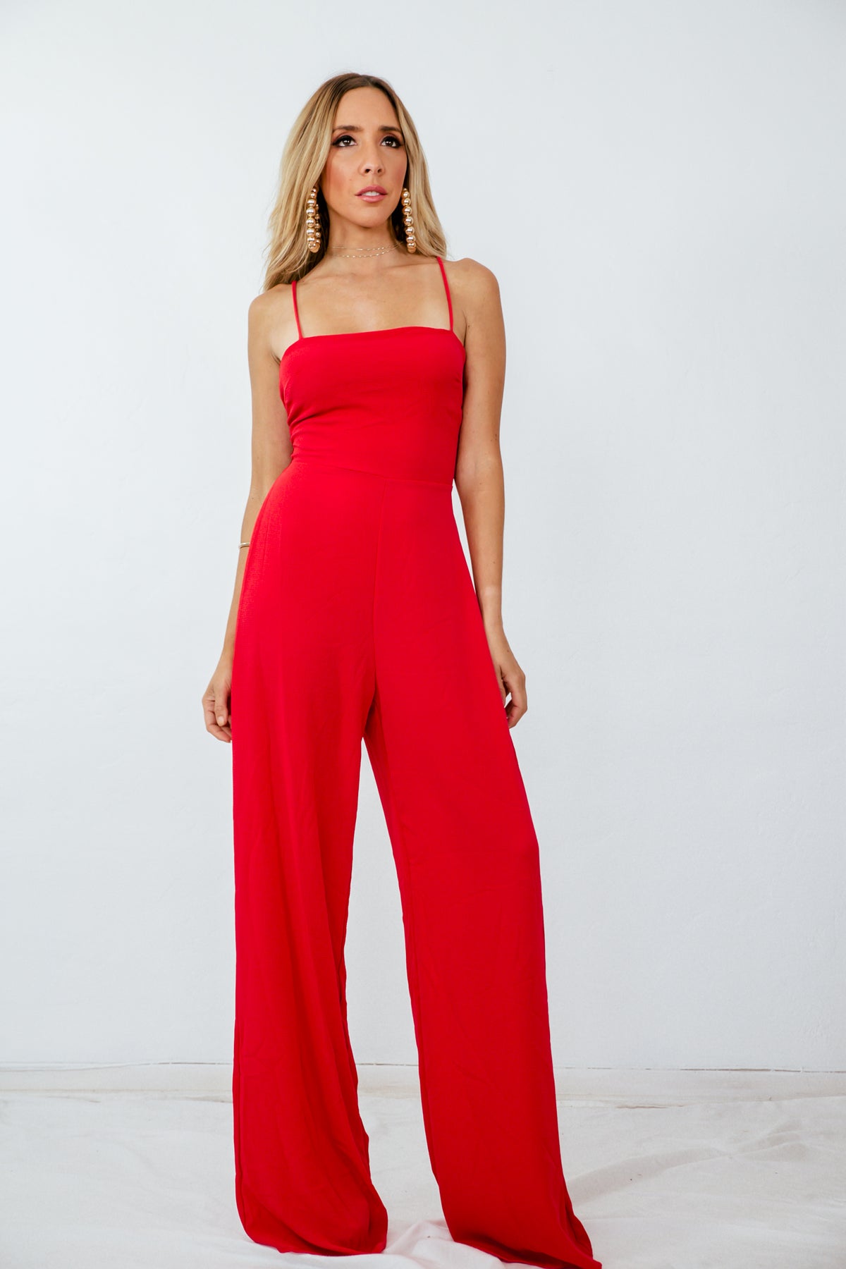 Jumpsuit with Back Tie Detail – Haute & Rebellious