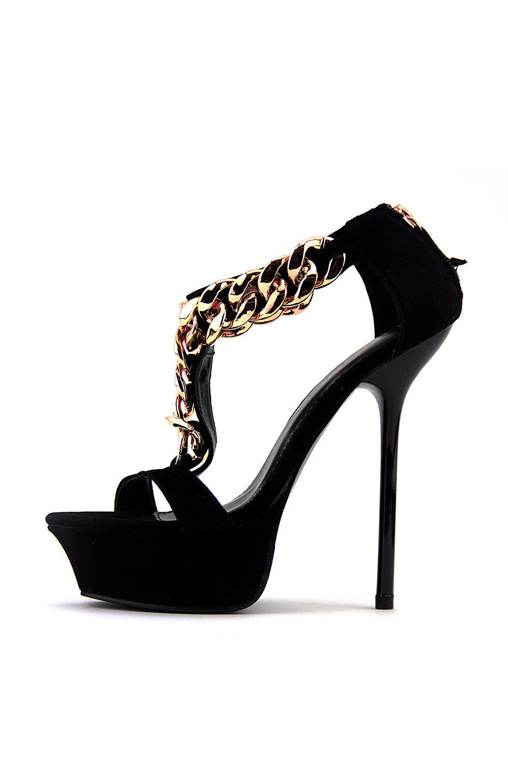 Quinn Platform Gold Chain Heel – Haute & Rebellious